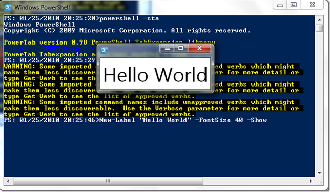 PowershellPack STA Error Rhys Campbell